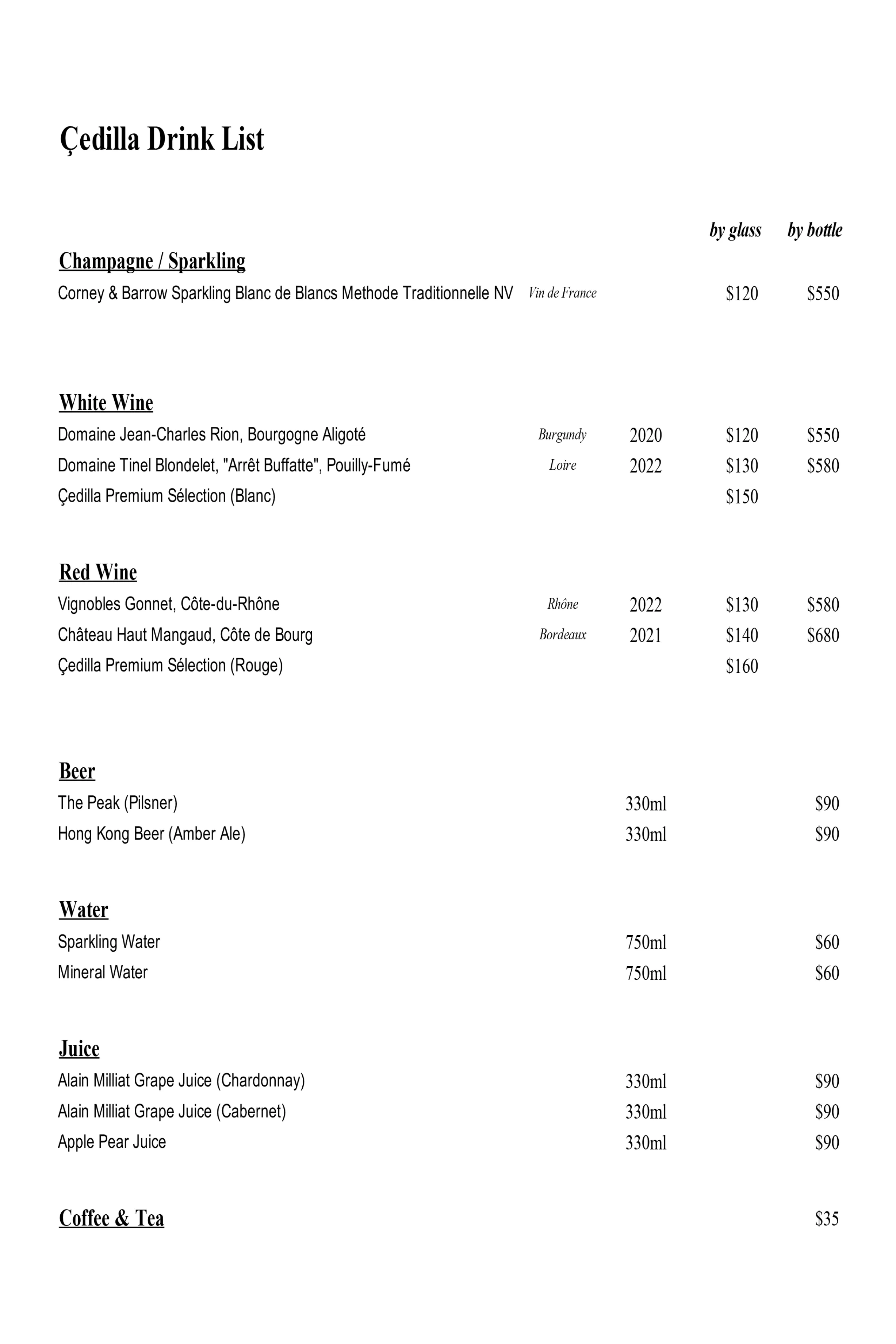 Cedilla HK｜Fine dining
